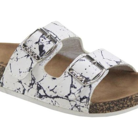 Shoes | New Marble Croc Embossed Buckle Sandals | Poshmark